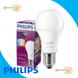 FOCO LED SCENE SWITCH 9.5W E27 / 2 EN 1: LUZ BLANCA Y LUZ CALIDA PHILIPS