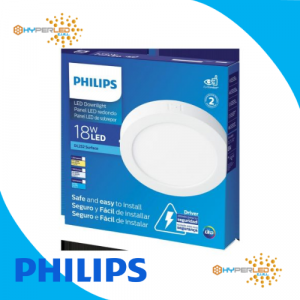 PANEL LED DE SOBREPONER 18W LUZ CÁLIDA PHILIPS